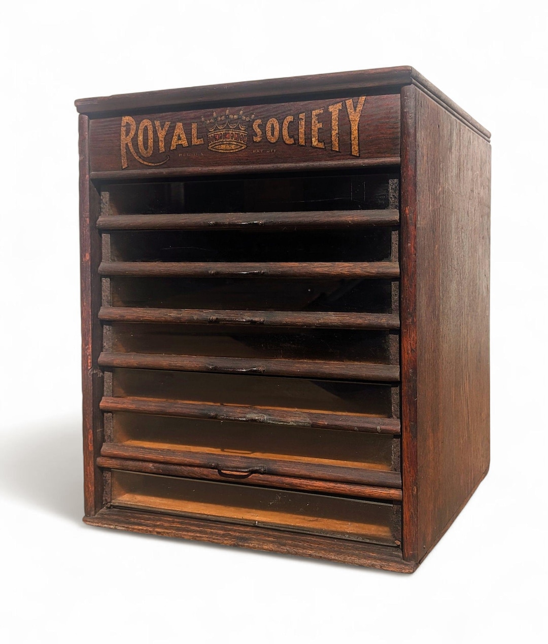 Rustic Royal Society Oak Storage Cabinet - Etsy