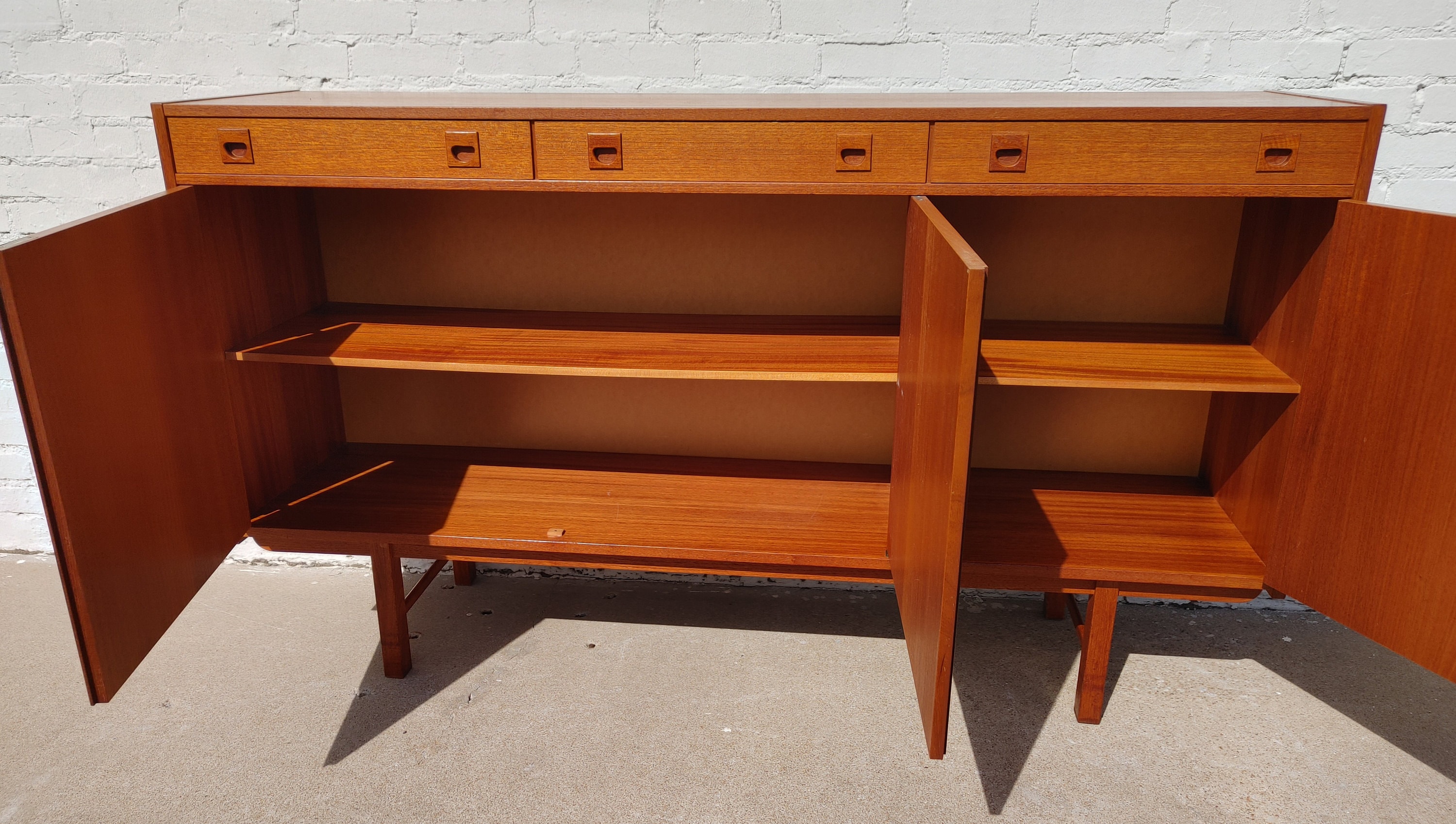 Mid Century Danish Modern Teak Cabinet | Etsy