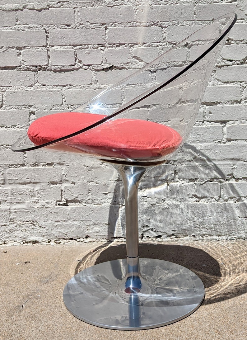 Modern Acrylic Lucite Swivel Chair by Kartell - Etsy