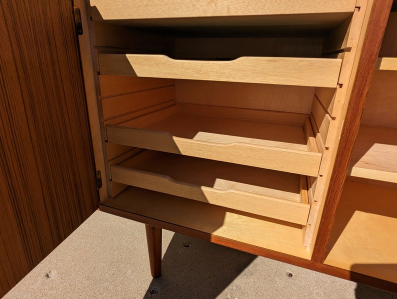 Mid Century Danish Modern Teak Cabinet - Etsy