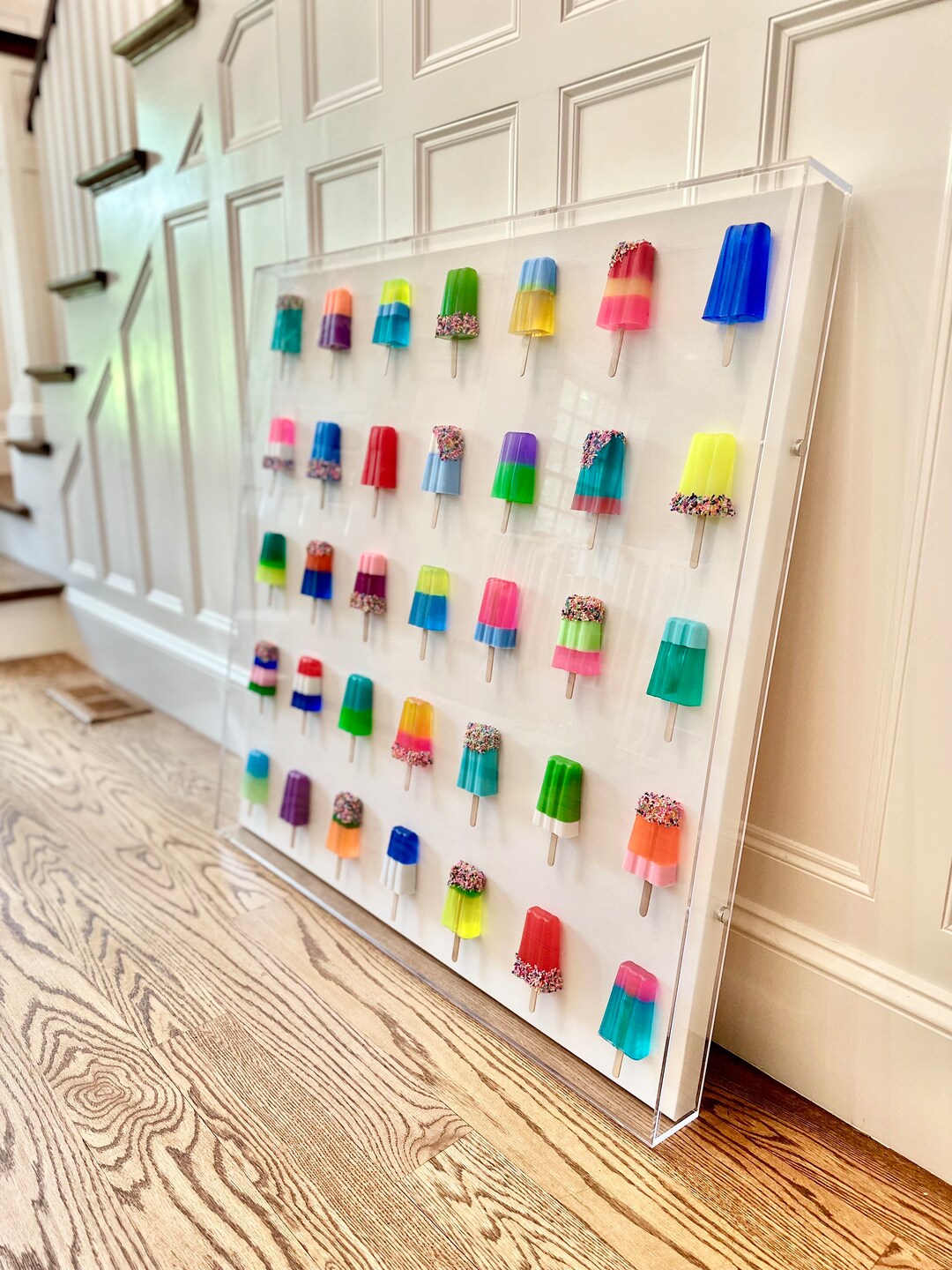 Resin Popsicle Wall Art, Popsicle Painting, Pop Art Popsicles - Etsy