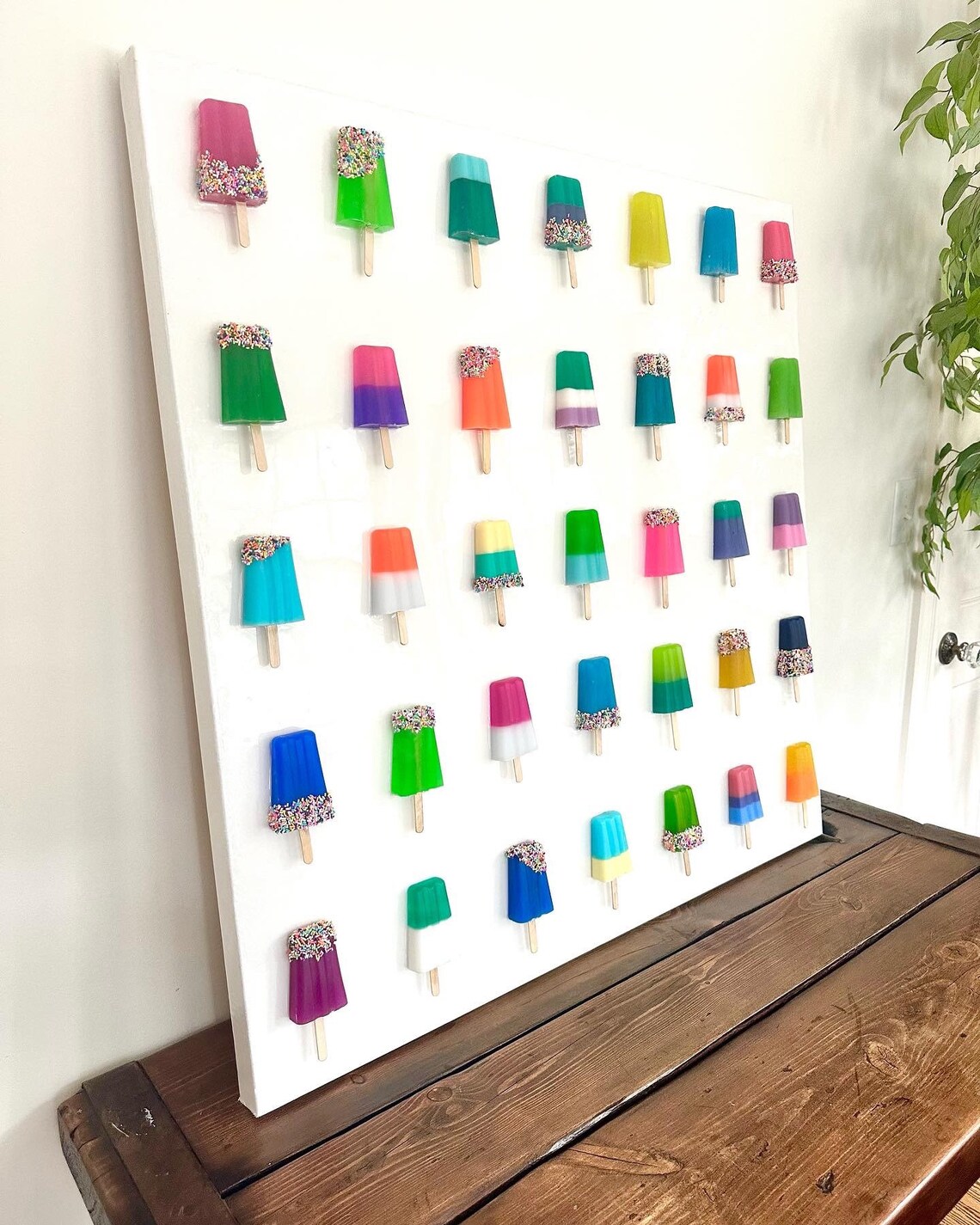 Resin Popsicle Wall Art Popsicle Painting Pop Art Popsicles - Etsy
