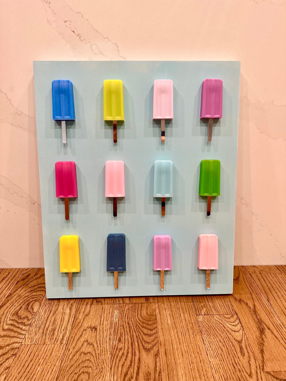 Resin Popsicle Wall Art, Popsicle Painting, Pop Art Popsicles - Etsy