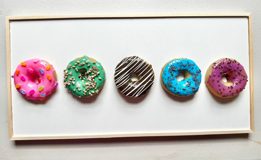 Resin Donut Wall Art, Donut Painting, Pop Art Popsicles, Realistic - Etsy
