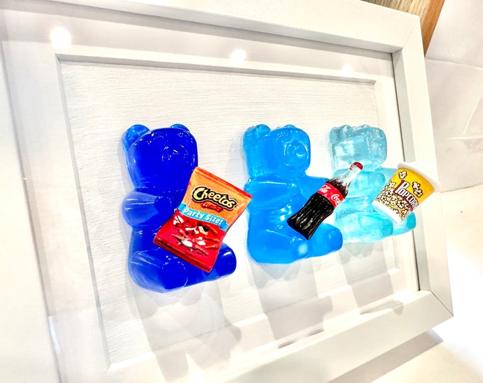Resin Gummy Bear Wall Art, Snack, Pop Art - Etsy
