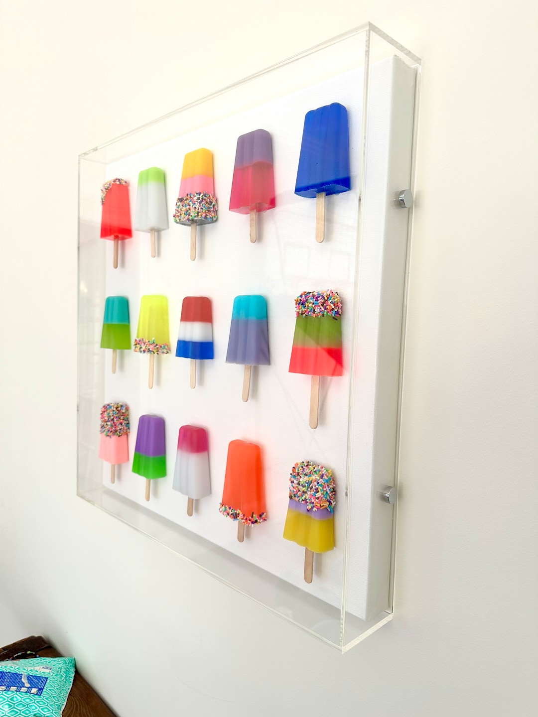 Resin Popsicle Wall Art, Popsicle Painting, Pop Art Popsicles - Etsy