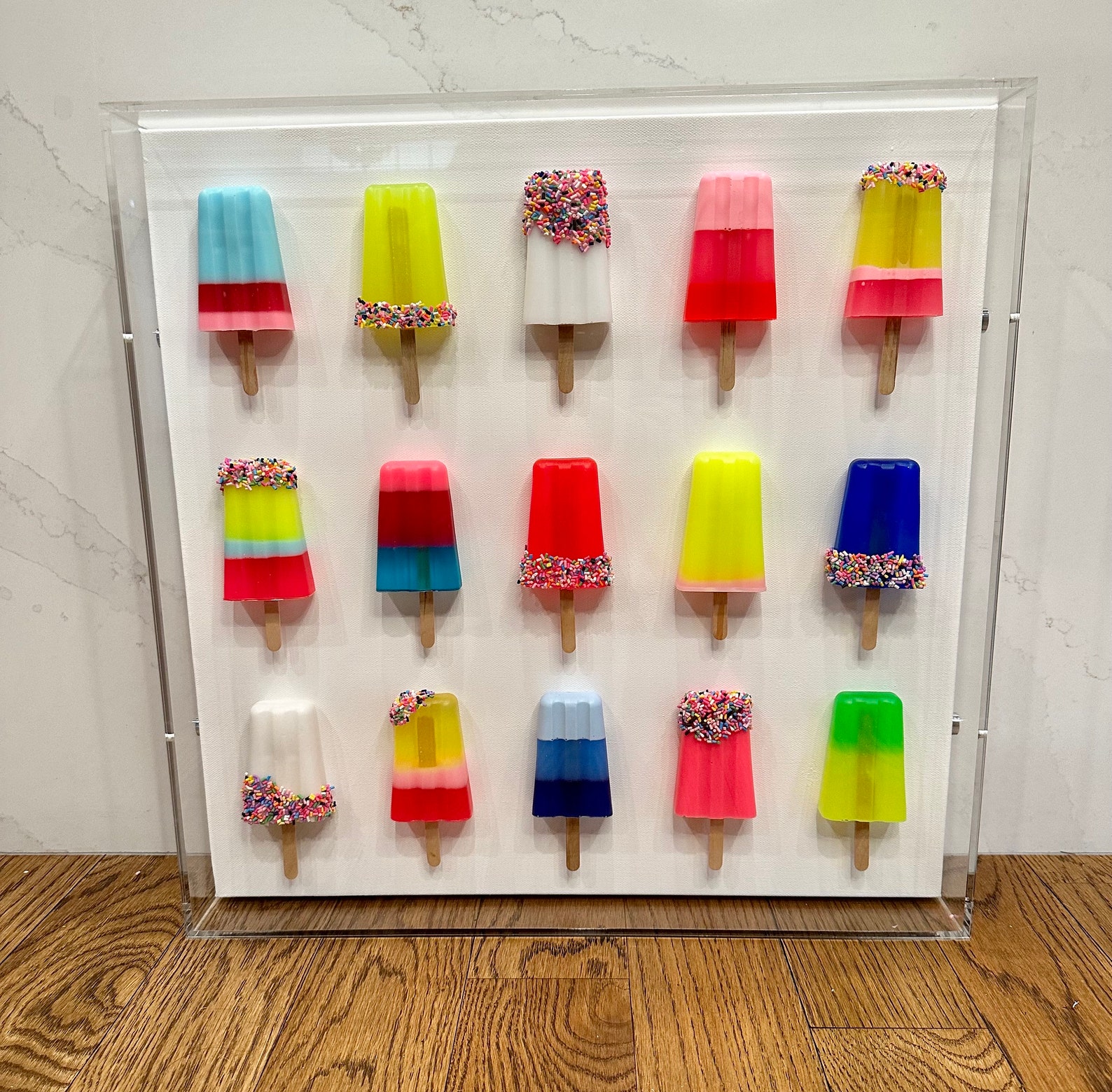 Resin Popsicle Wall Art, Popsicle Painting, Pop Art Popsicles - Etsy