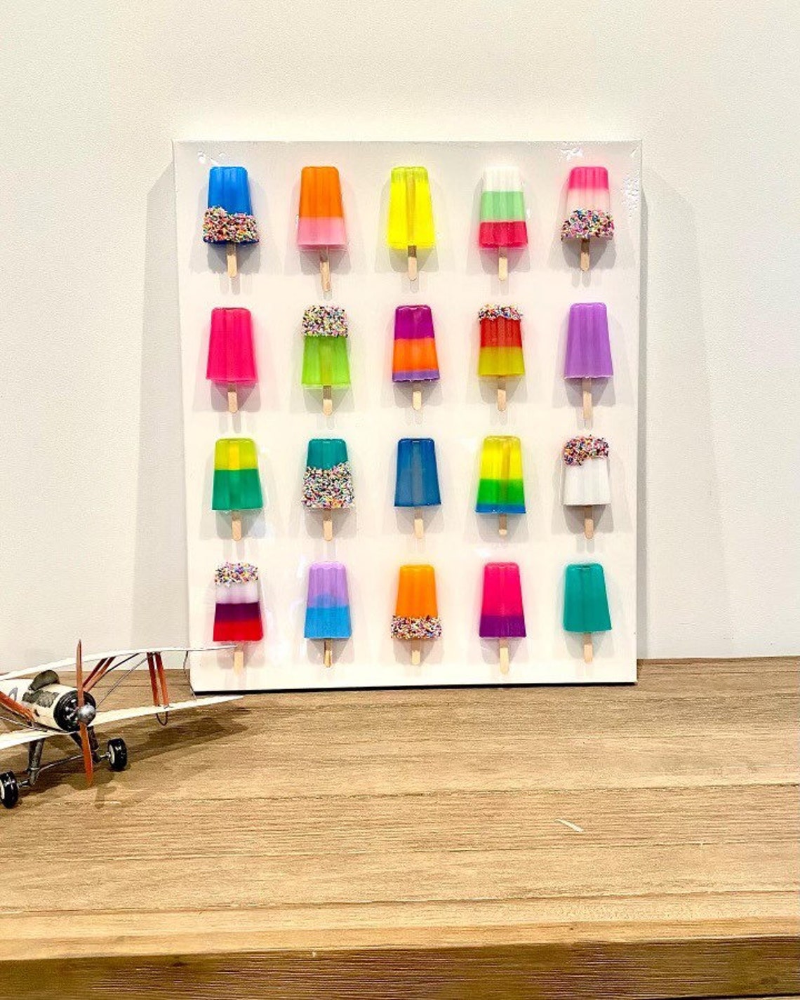 Resin Popsicle Wall Art Popsicle Painting Pop Art Popsicles - Etsy