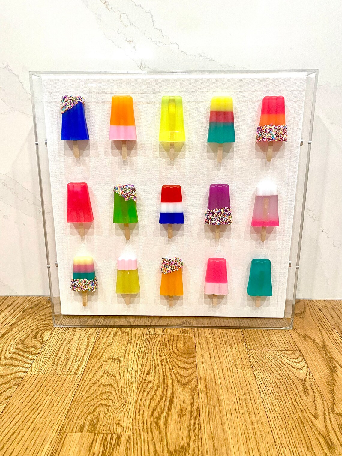 Resin Popsicle Wall Art Popsicle Painting Pop Art Popsicles - Etsy