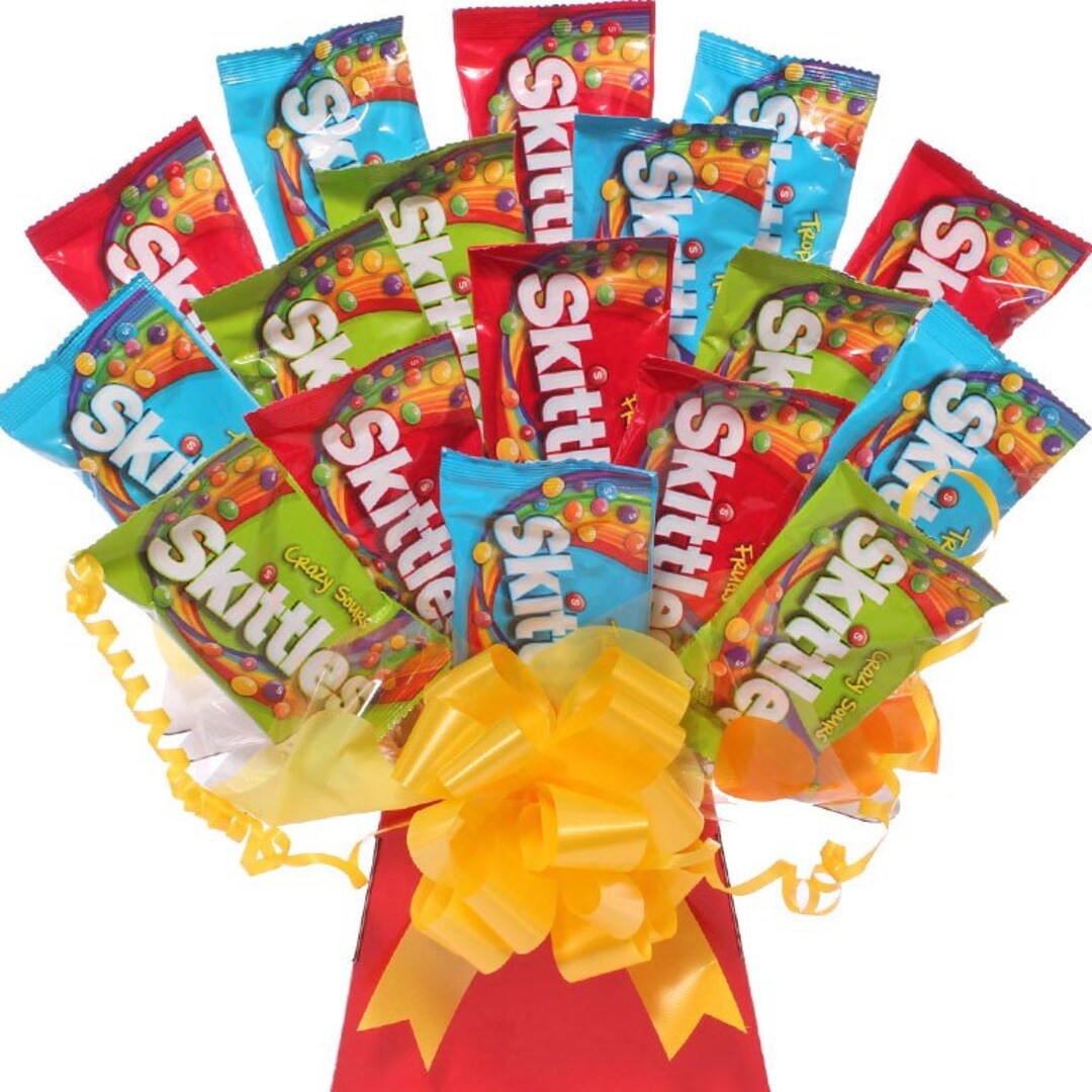 Skittles Sweets Bouquet, Sweet Bouquet, Retro Sweet Bouquet, Sweetie ...