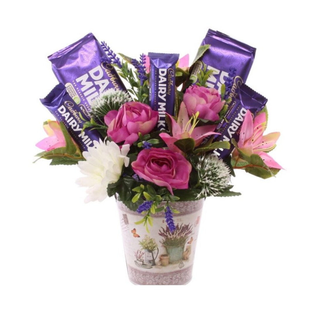Cadbury Dairy Milk Gift Pot Chocolate Bouquet, Cadbury Chocolate Gift ...