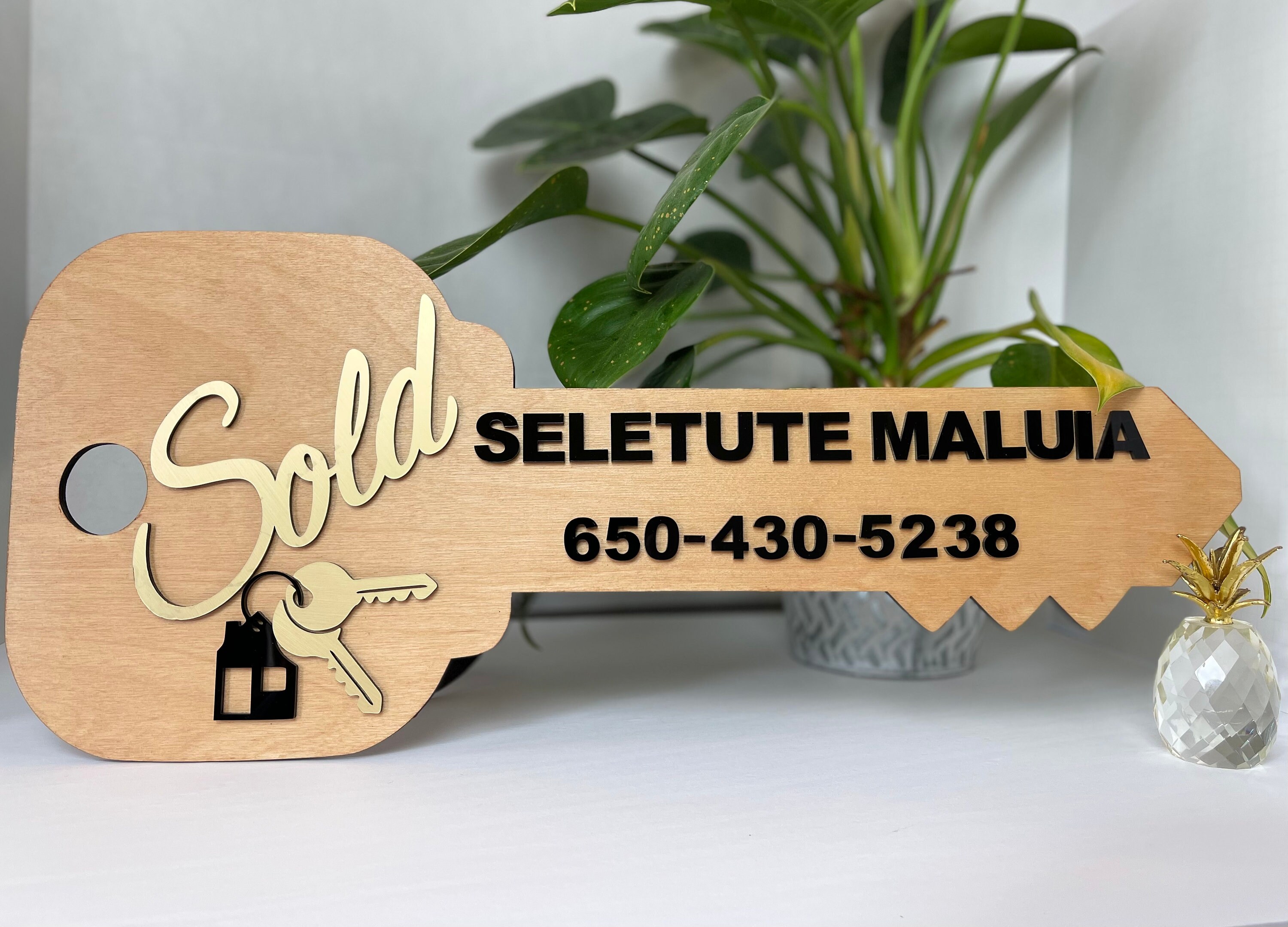 Real Estate Key Sold Sign, Closing Photo Prop, Closing Sign, Sold Sign ...