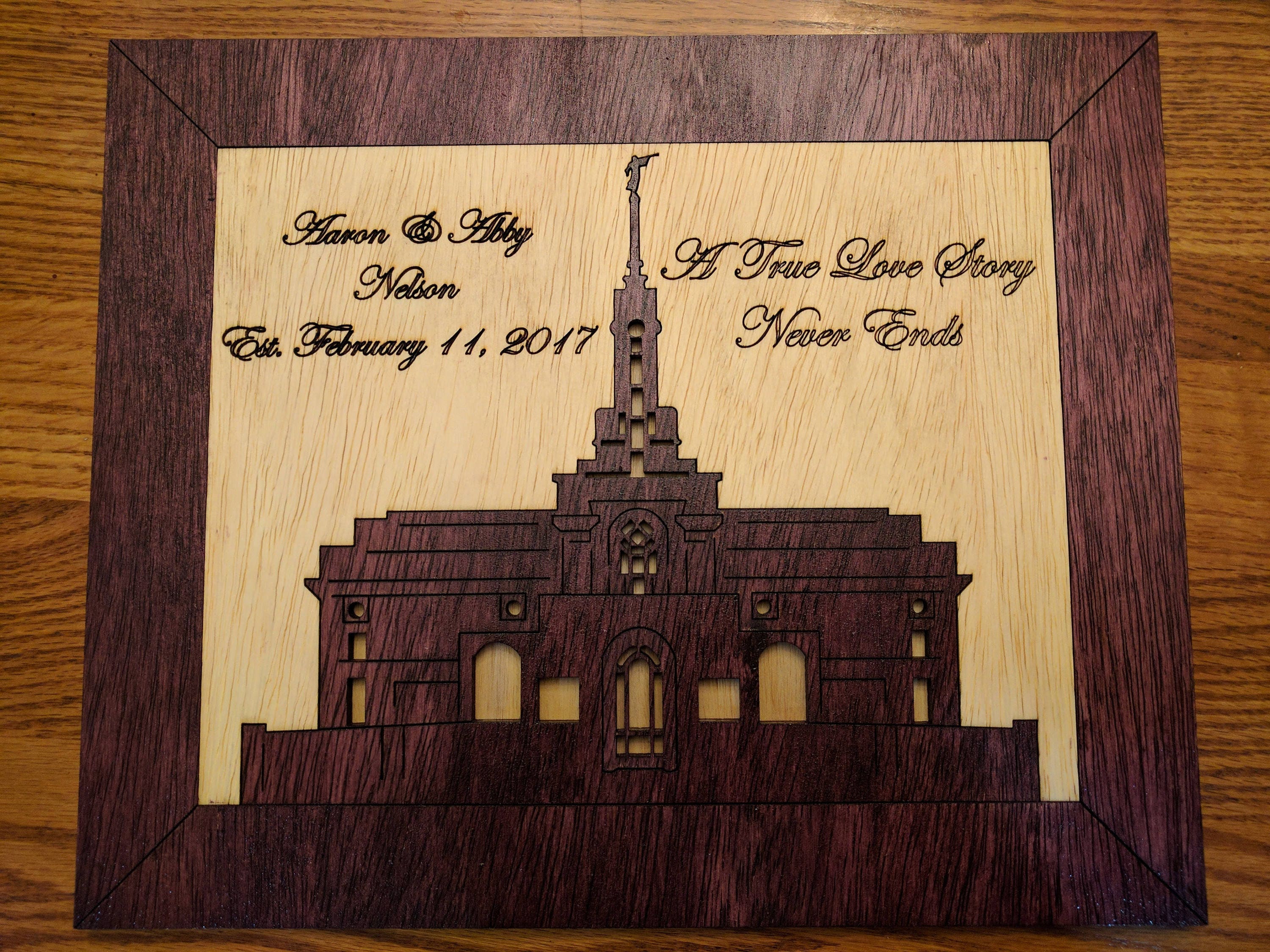 Custom LDS Temple Sign - Etsy