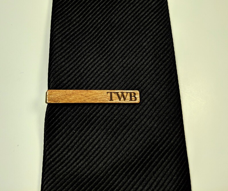Custom Wooden Tie Bar - Etsy