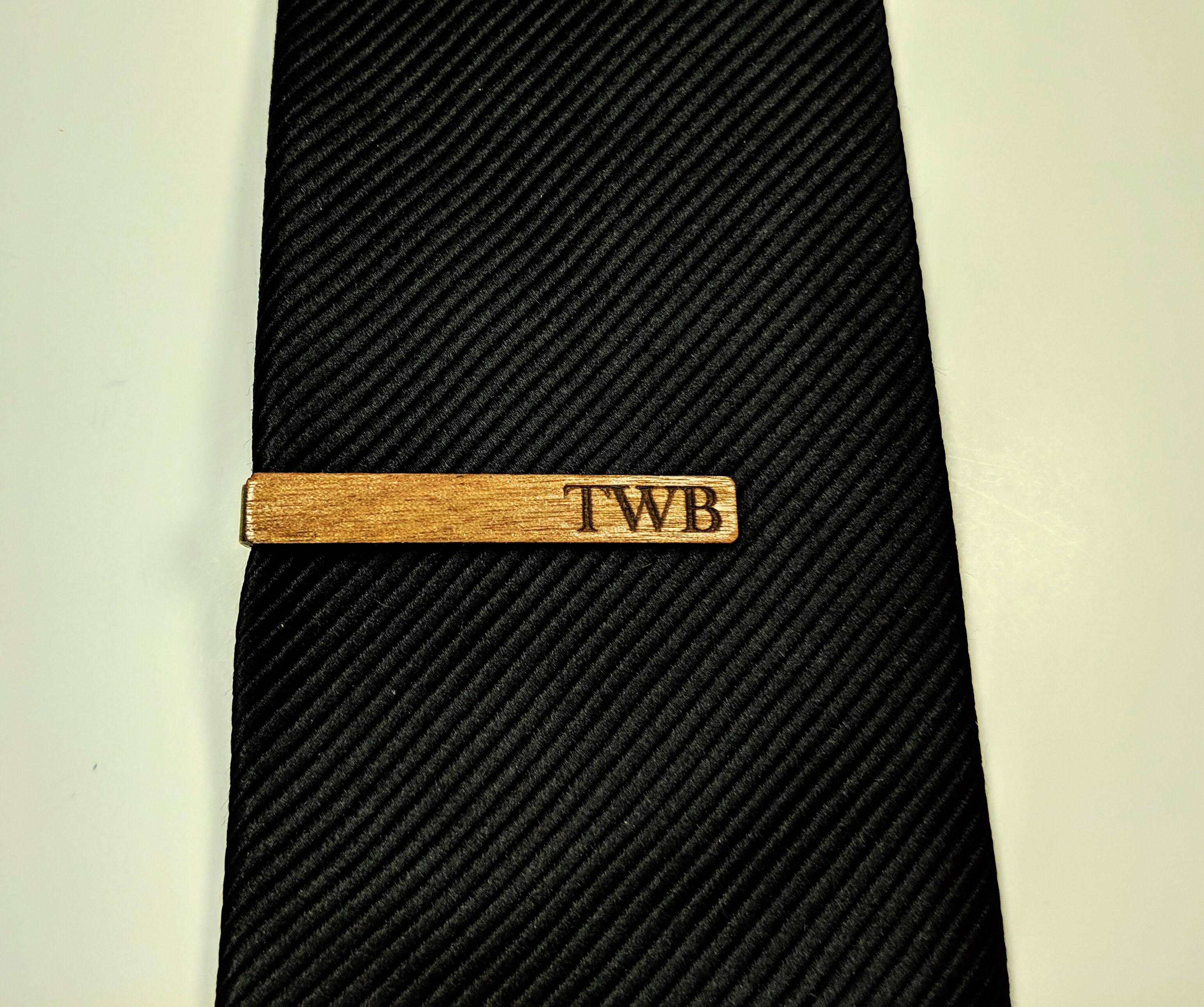 Custom Wooden Tie Bar - Etsy