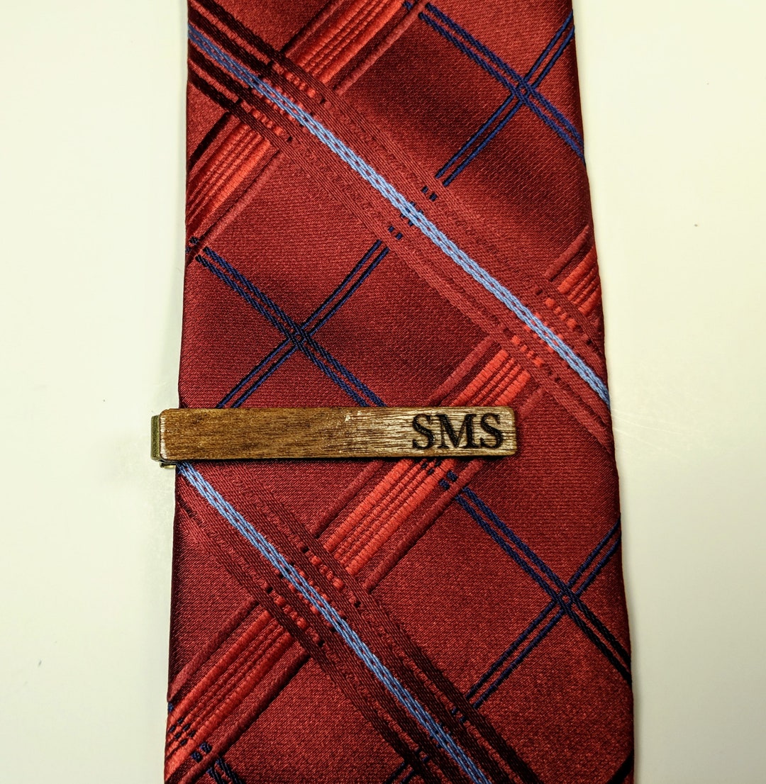 Custom Wooden Tie Bar - Etsy