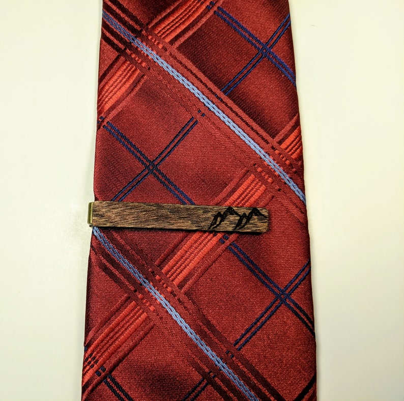 Custom Wooden Tie Bar - Etsy