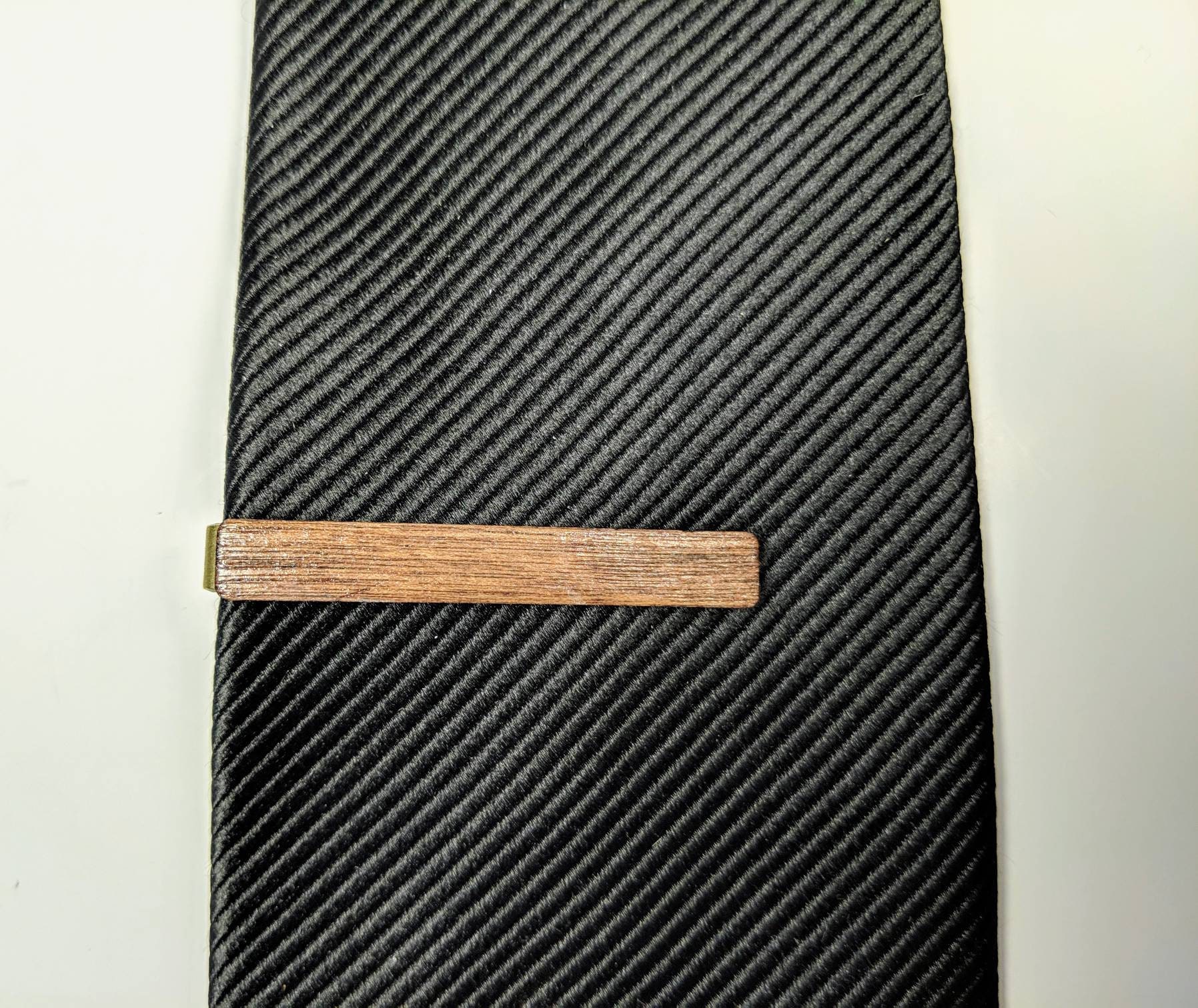 Custom Wooden Tie Bar - Etsy