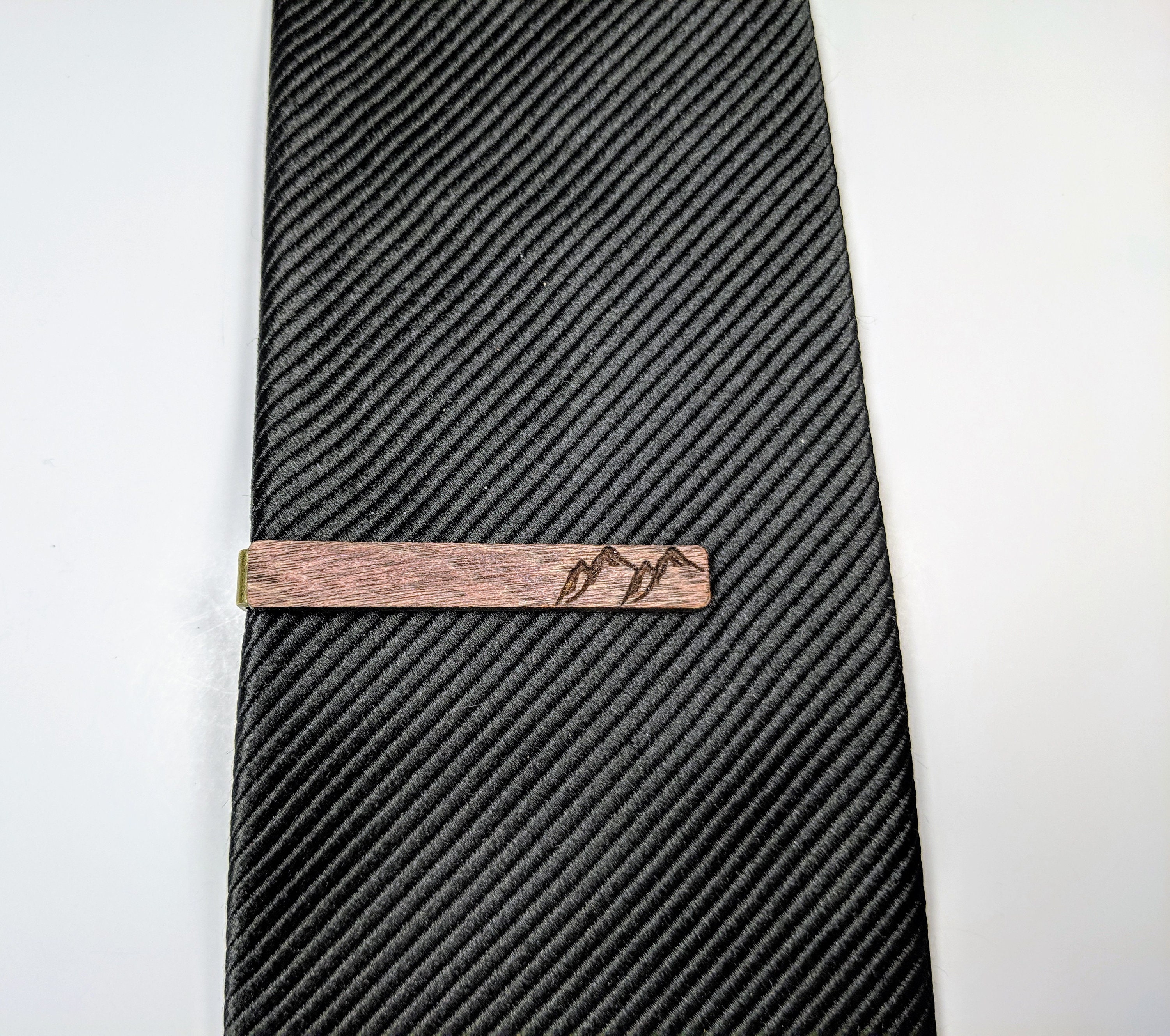 Custom Wooden Tie Bar - Etsy