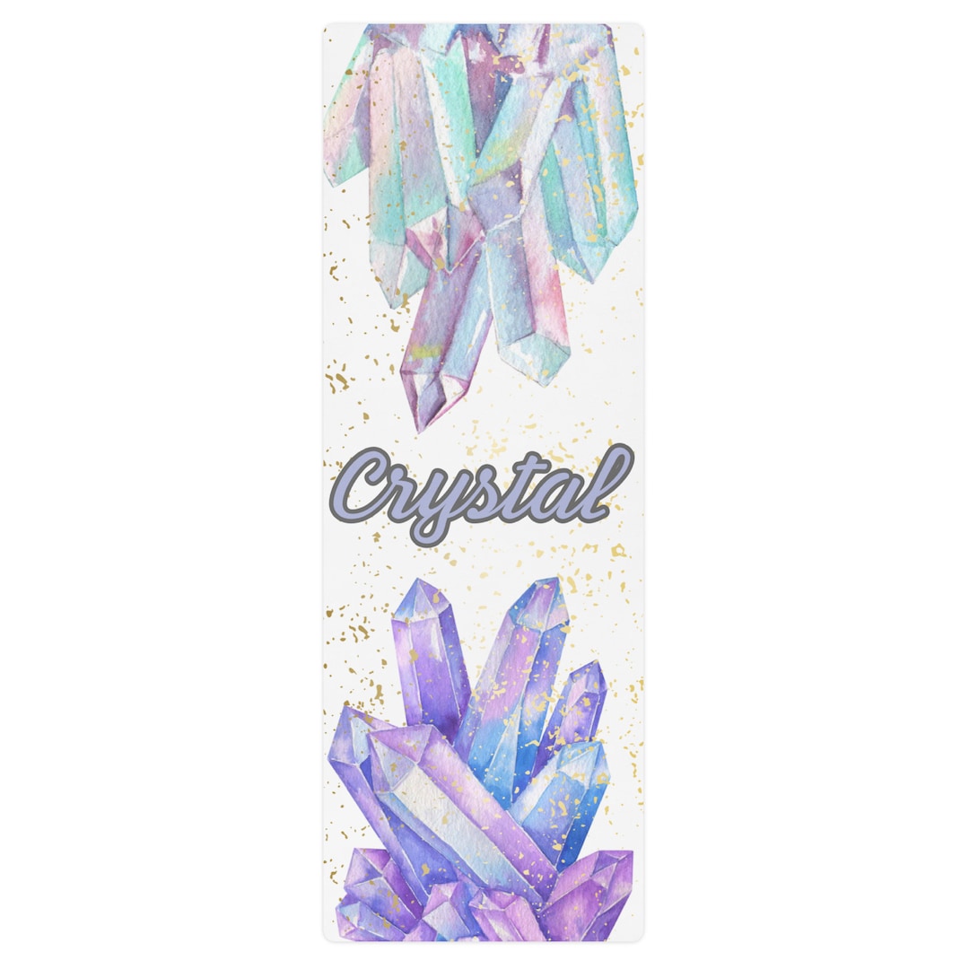 Girls Yoga Mat, Crystal Yoga/ Pilates Exercise Mat, Personalized Yoga ...