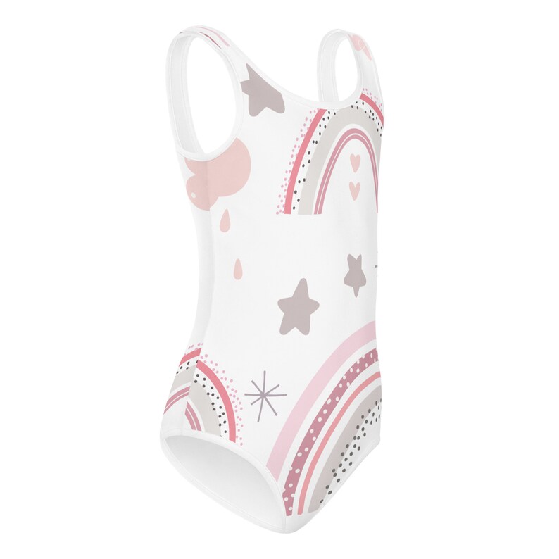 Pastel Rainbow Bathing Suit/ Girls Rain Cloud Bathing - Etsy