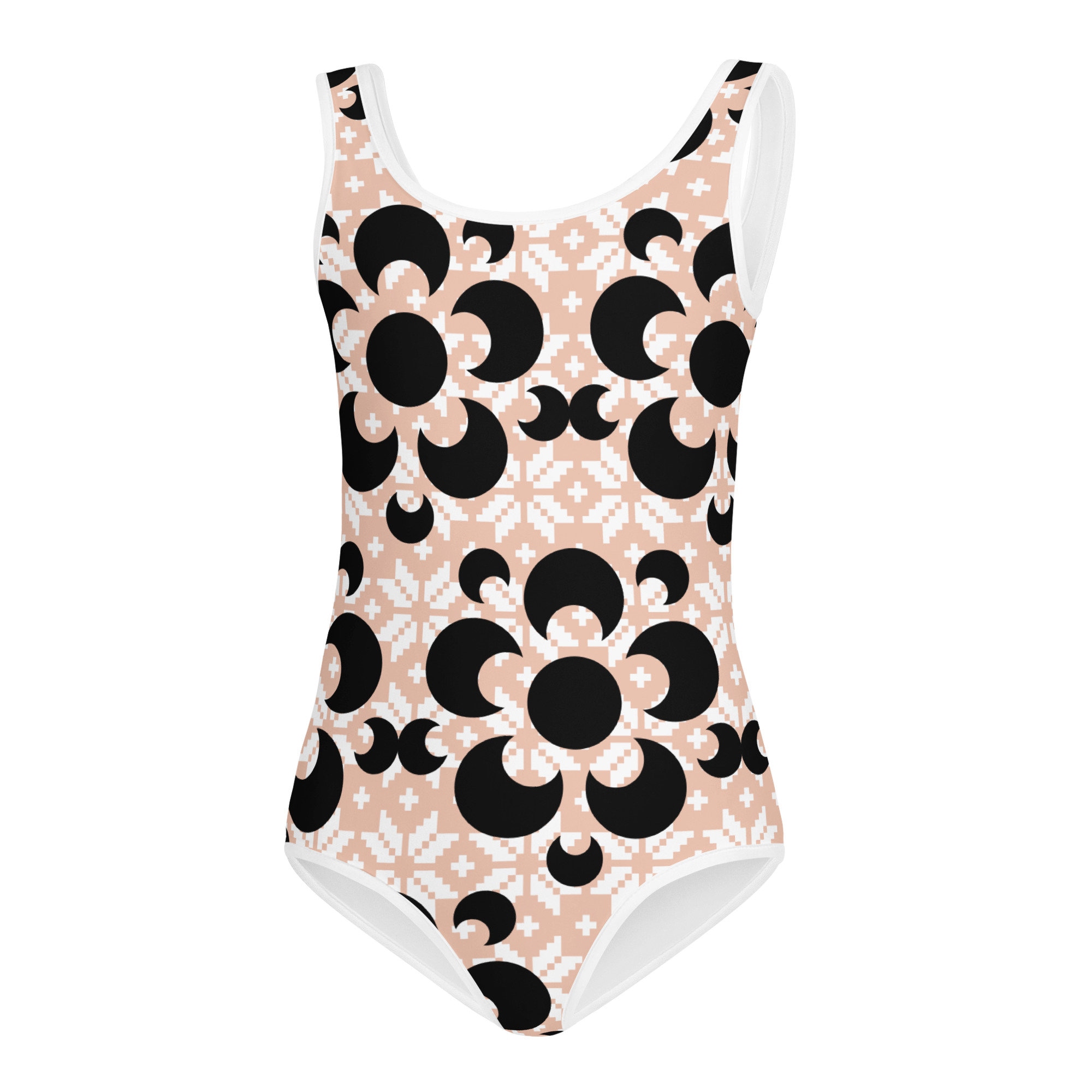 Flower Bathing Suit/ Girls Flower Swimsuit/ Toddler Flower One Piece ...