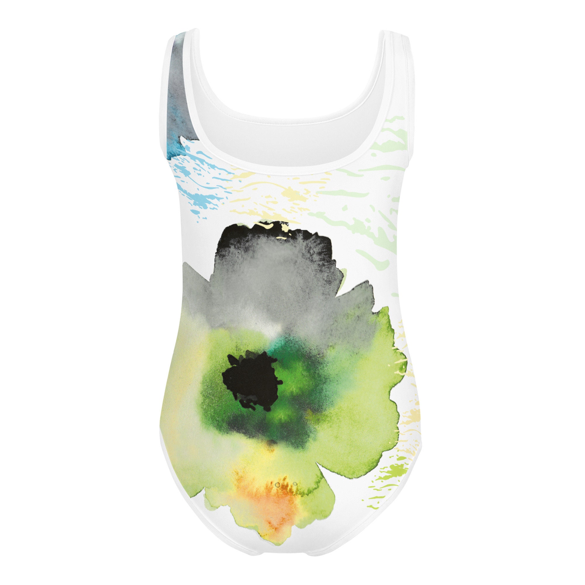 Flower Watercolor Bathing Suit/ Flower Swimsuit/ Girls Watercolor ...