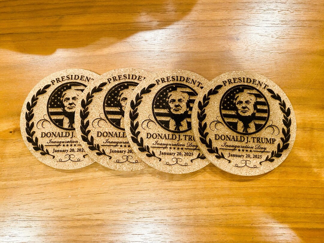 Trump Coasters, Trump Cork Coasters, MAGA, Trump 2024, Donald Trump Gag ...