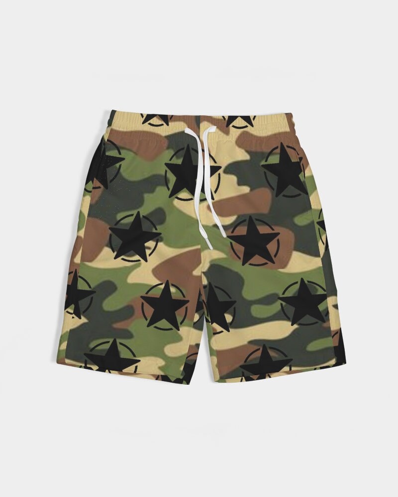 Boys Army Pattern Swim Shorts/ Boys Military Swim Trunks/ Boys Swimming ...