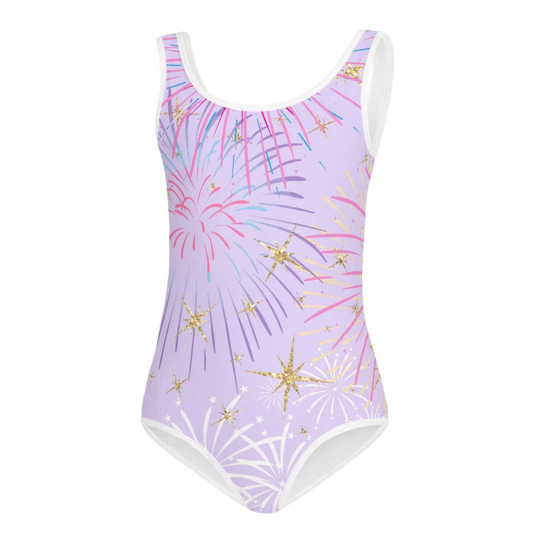 Firework Swimsuit/ Girls Firework Bathing Suit/ Toddler Celebration One ...