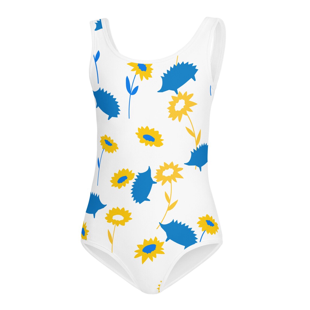 Hedgehog Bathing Suit, Girls One Piece Swimsuit, Toddler Hedgehog ...