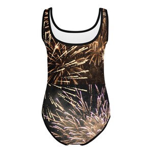 Firework Bathing Suit/ Girls 4th of July Swimsuit/ Toddler Celebration ...
