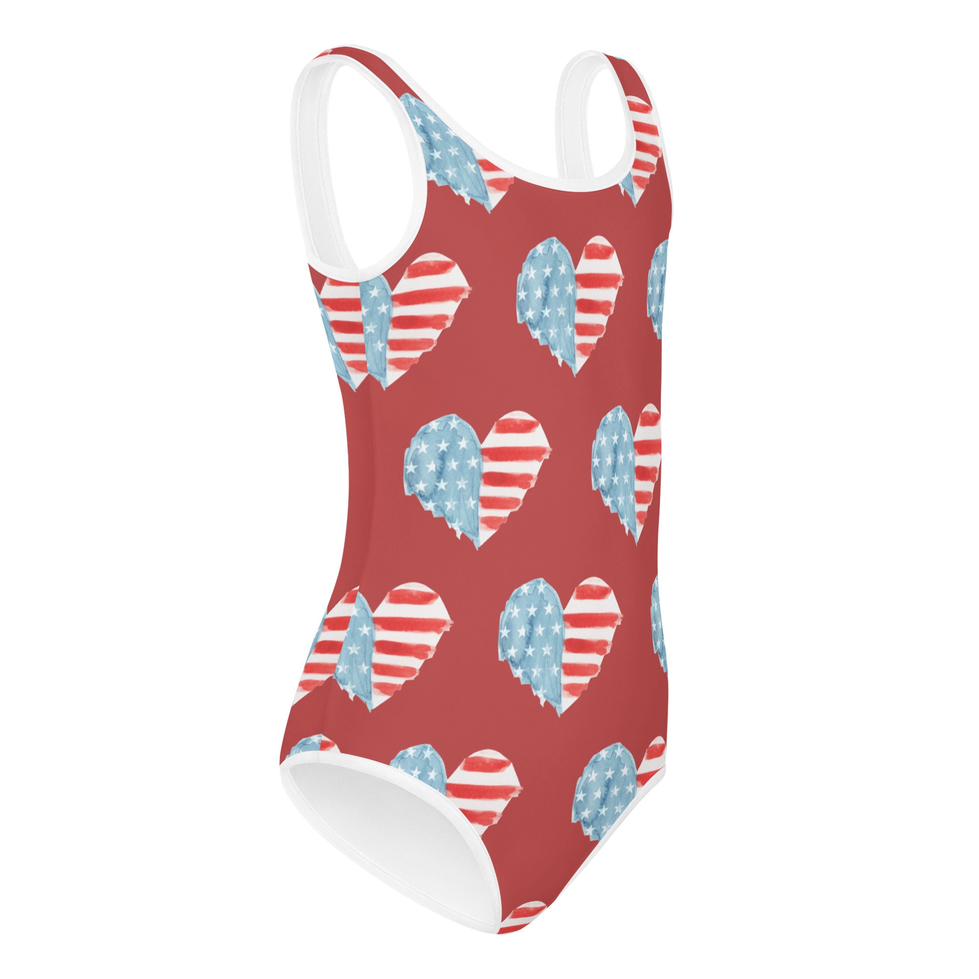 Girls 4th of July Swimsuit/ Toddler American Flag Bathing Suit ...