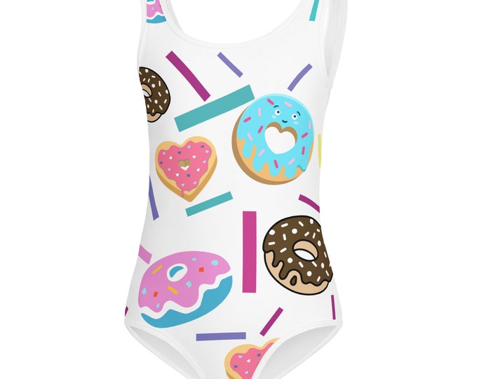 Colorful Donut Bathing Suit/ Toddler Donut Swimsuit/ Girls Sprinkles ...
