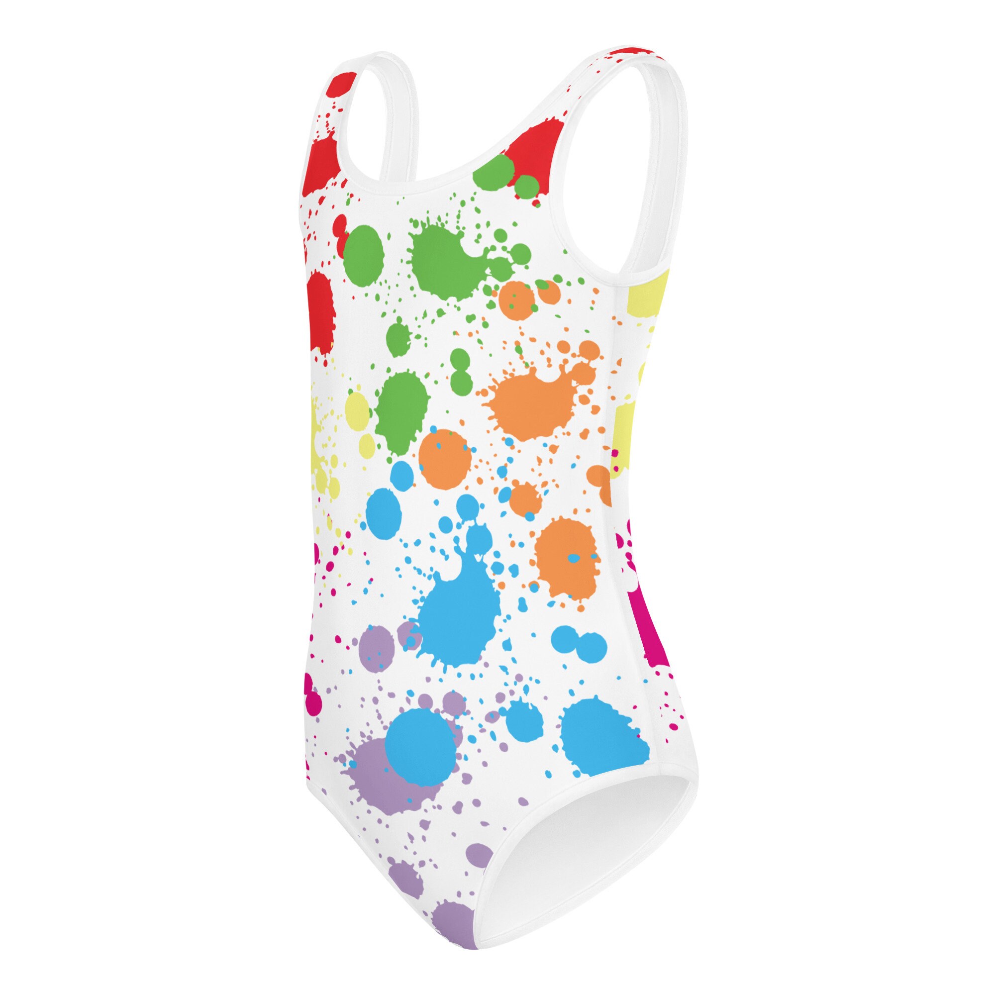 Paint Splatter Bathing Suit/ Girls Paint Splatter One Piece/ Toddler ...