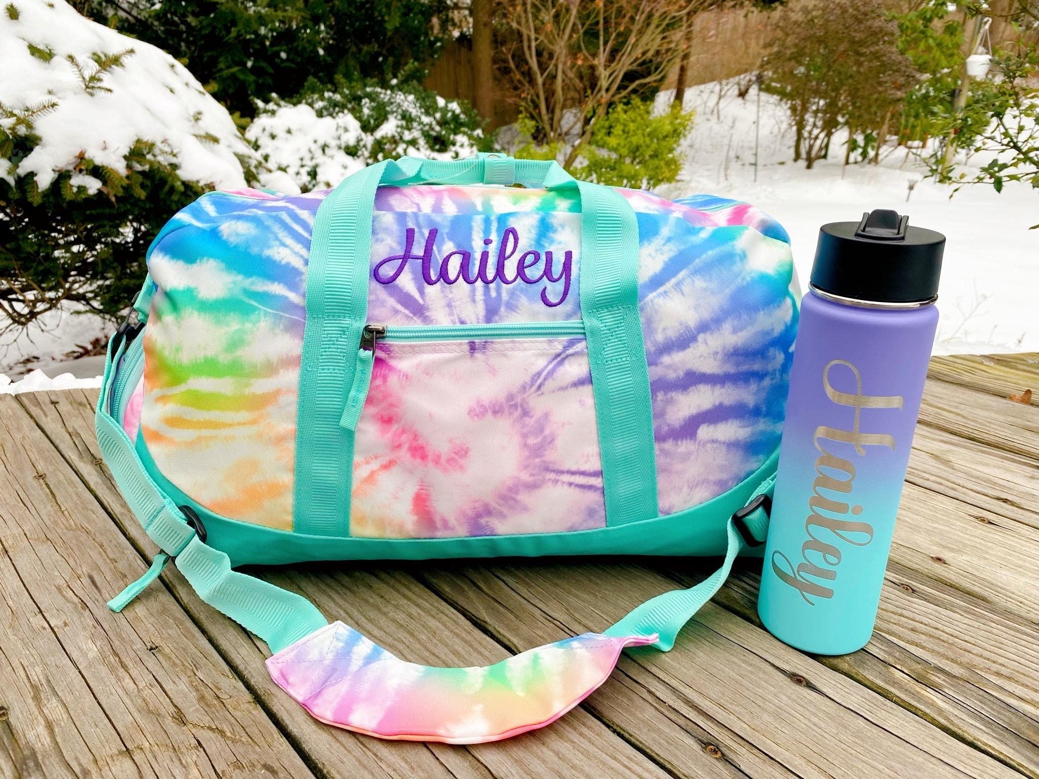Girls Dance Bag, Girls Travel, Tie Dye Duffle Bag, Tween Birthday Gift ...