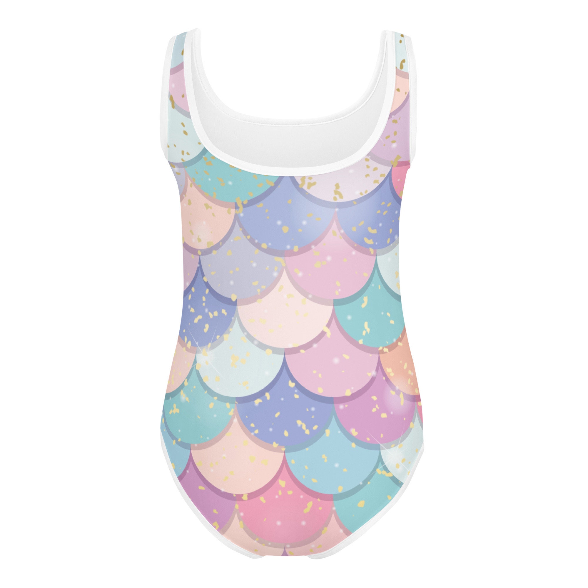 Colorful Fish Scale Bathing Suit/ Mermaid Swimsuit/ Girls Fish One ...
