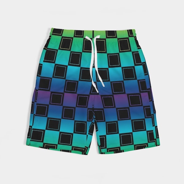 Neon Swim Trunks - Etsy