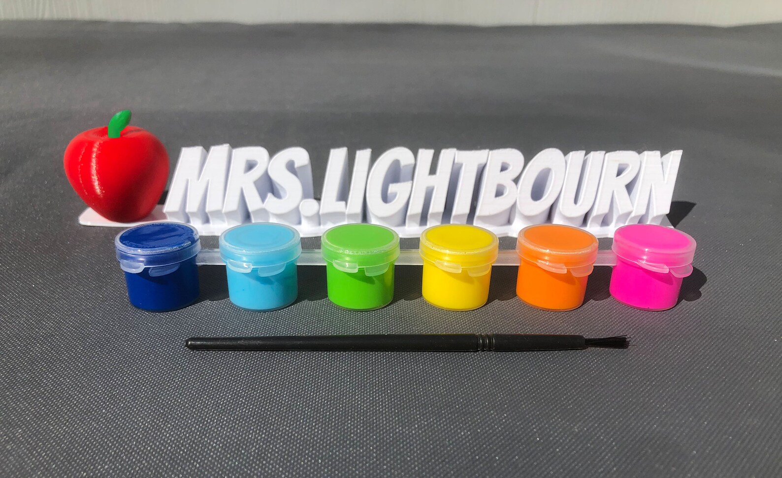 Kids Party Favors 3D Printed Nameplate Customizable Sweeping Name Plate ...