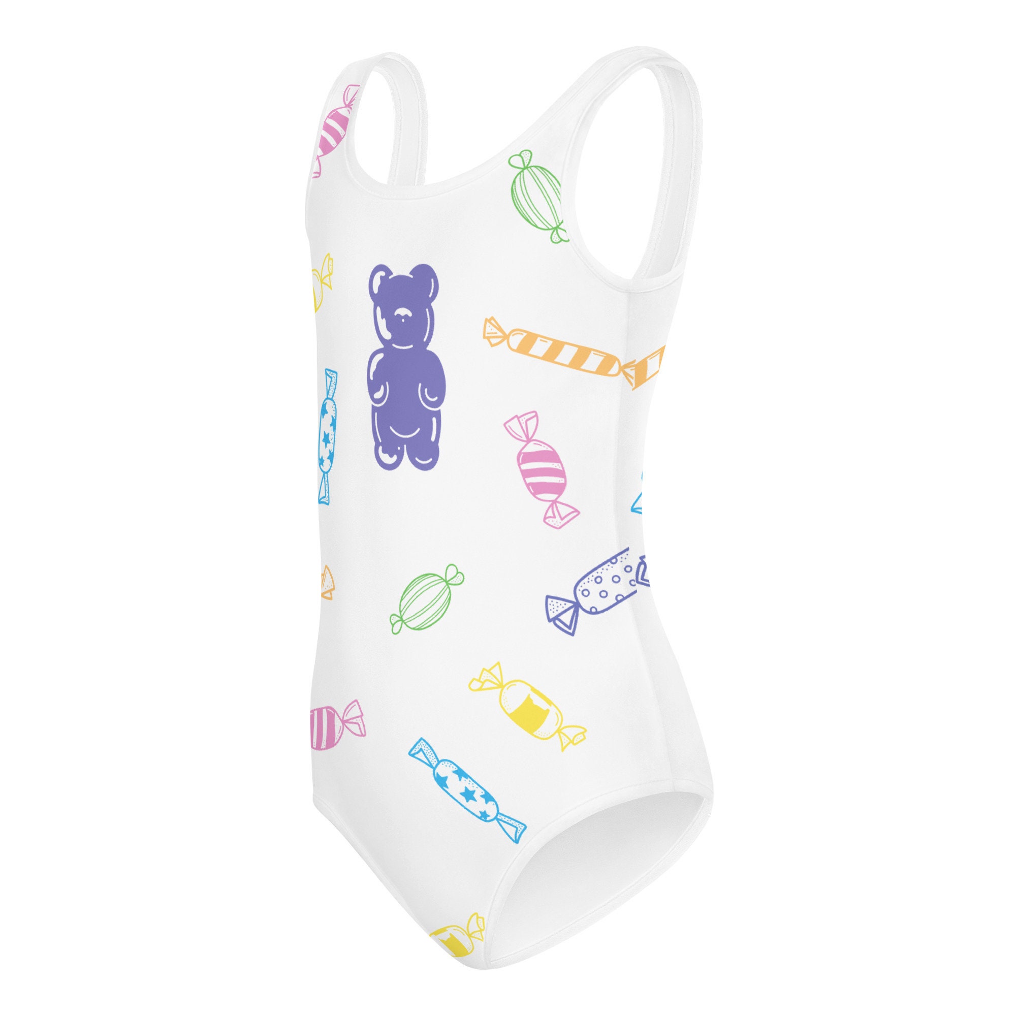 Girls Gummy Bear Bathing Suit/ Toddler Candy Swimsuit/ Yummy One Piece ...