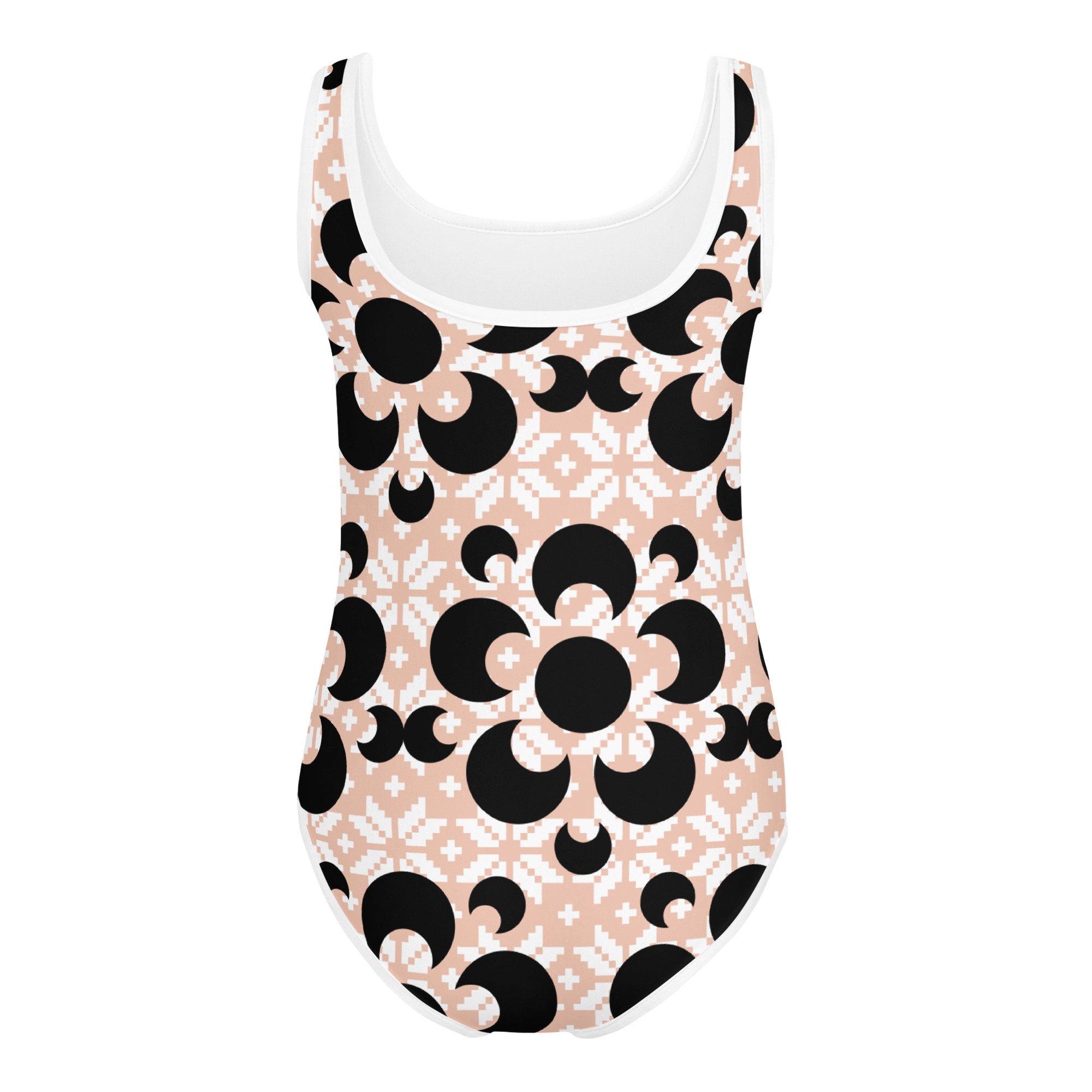 Flower Bathing Suit/ Girls Flower Swimsuit/ Toddler Flower One Piece ...