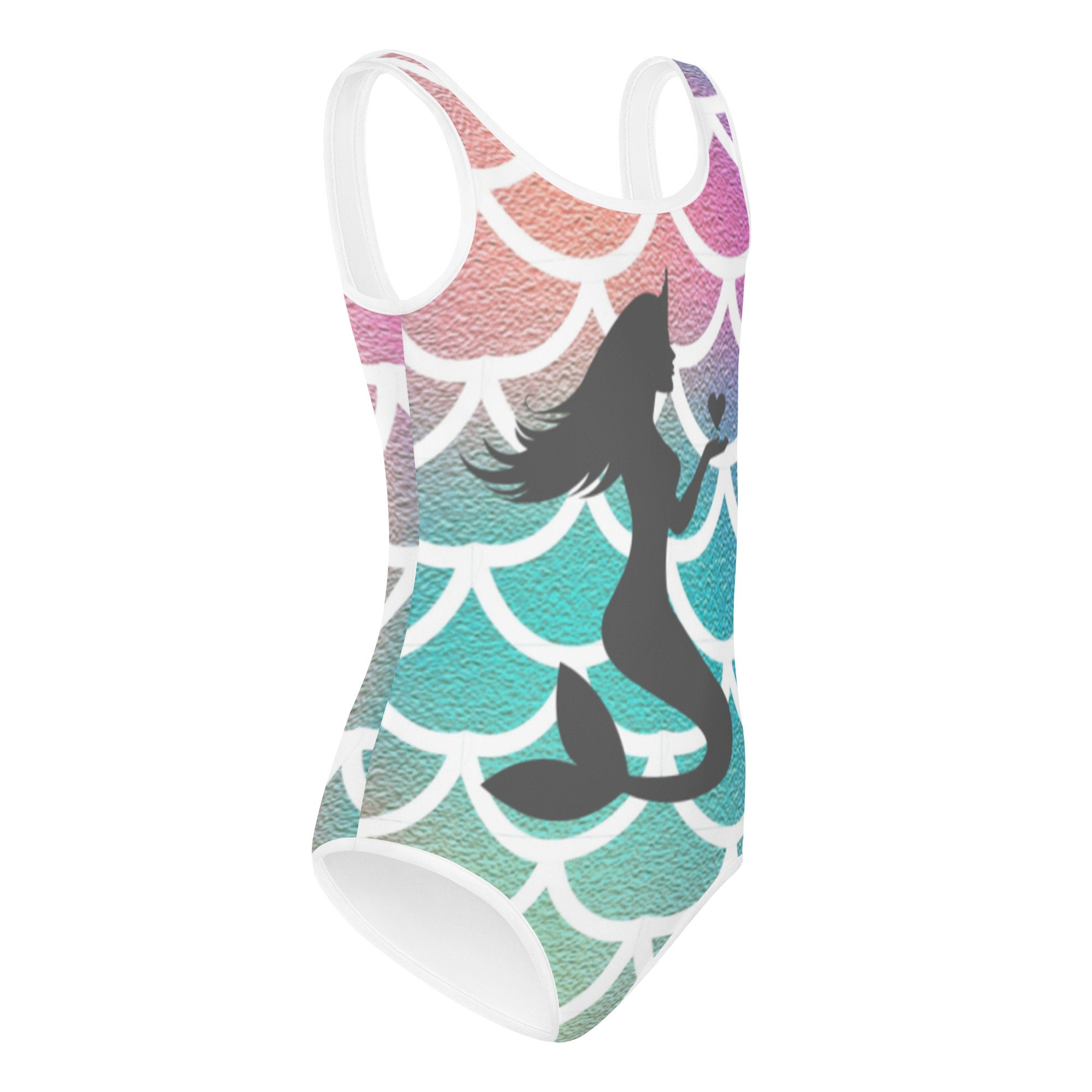 Colorful Memaid Swimsuit/ Girls Mermaid Bathing Suit/ Toddler Pastel ...