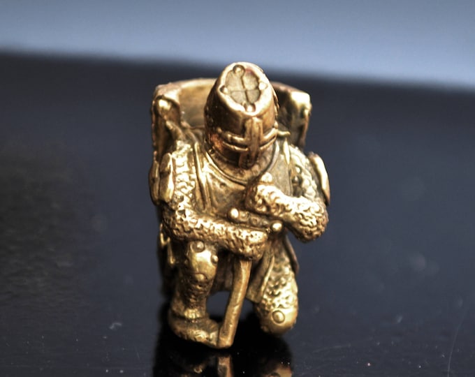 Templar Bead, King/knight Templar, Brass Paracord Bead, Knife Lanyard ...