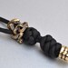 Paracord Knife Lanyard/keychain With Alien Brass Bead, Unique Gift for ...