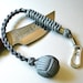 Paracord Key Ring/keychain With Alien Brass Bead and Carabiner, Gift ...