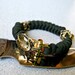 Paracord Bracelet With Predator Alien Brass Clasp Gift for - Etsy