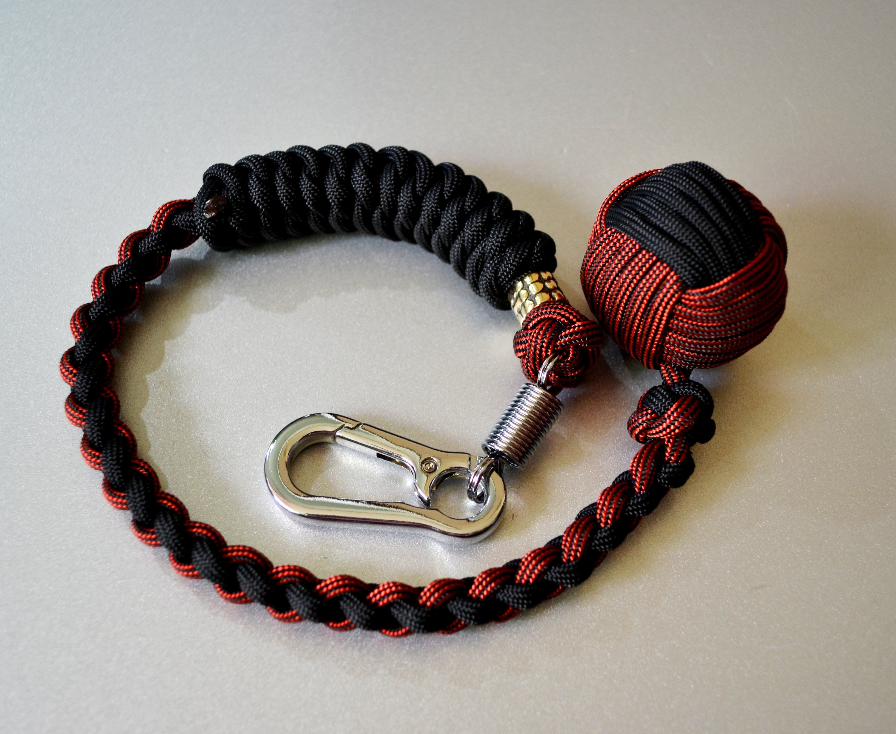 Monkey Fist Keychain Braided Paracord Monkey Fist Key Chain - Etsy UK