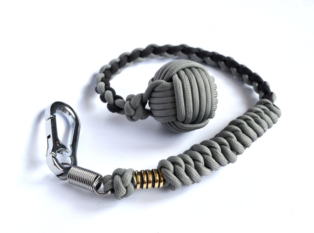 Monkey Fist Keychain Braided Paracord Monkey Fist Key Chain - Etsy