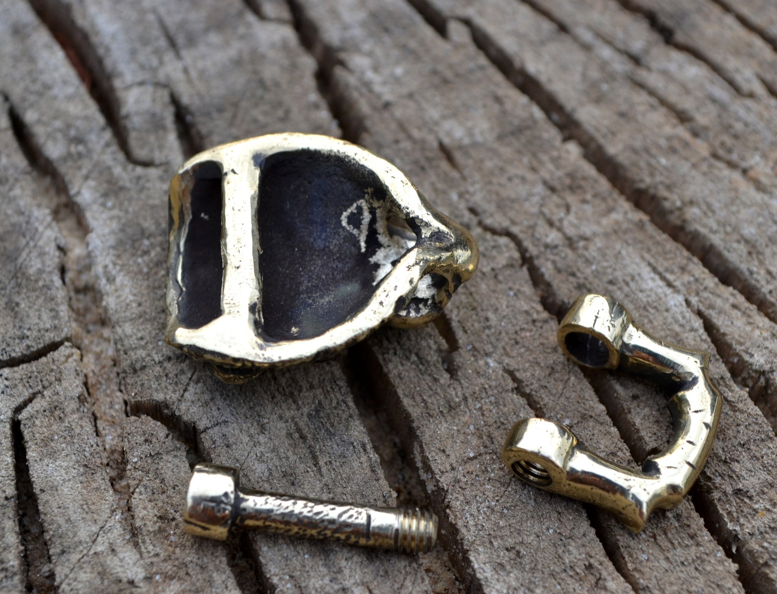 Lion Head Brass Shackle Unique Handmade Casted Shackle for | Etsy