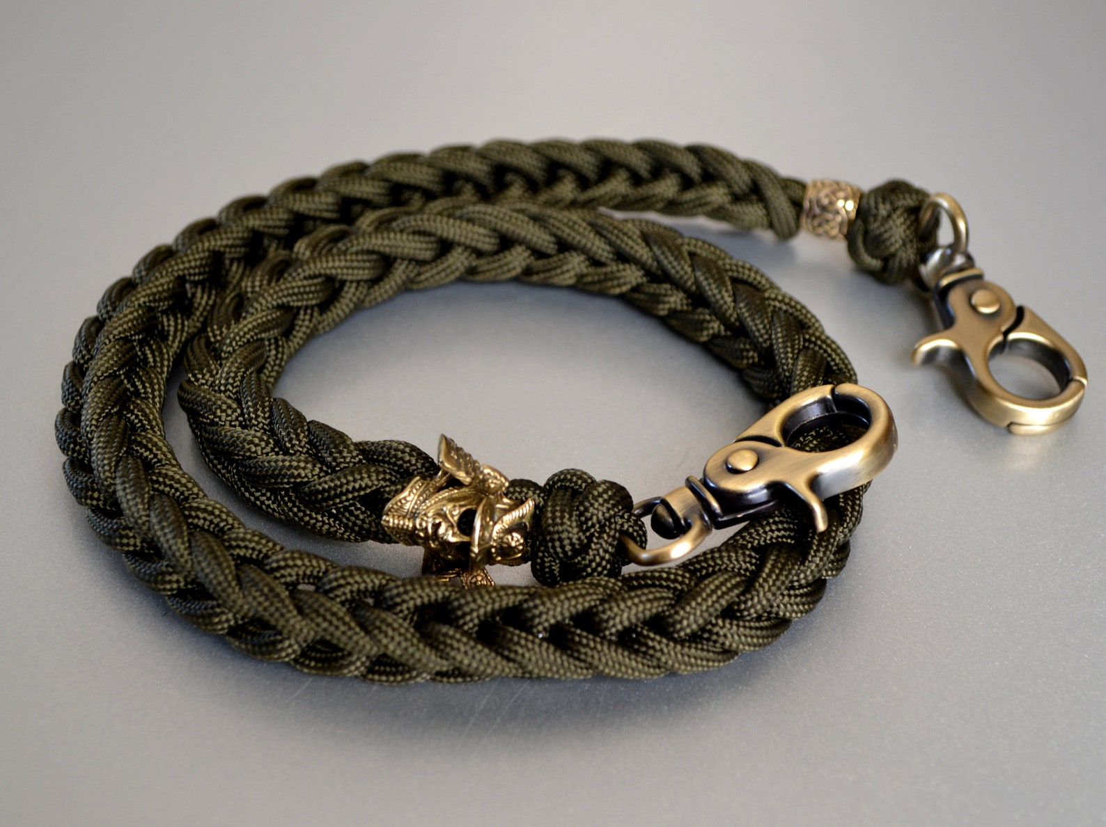 Wallet Jean Chain With Samurai Brass Bead Jean Paracord - Etsy